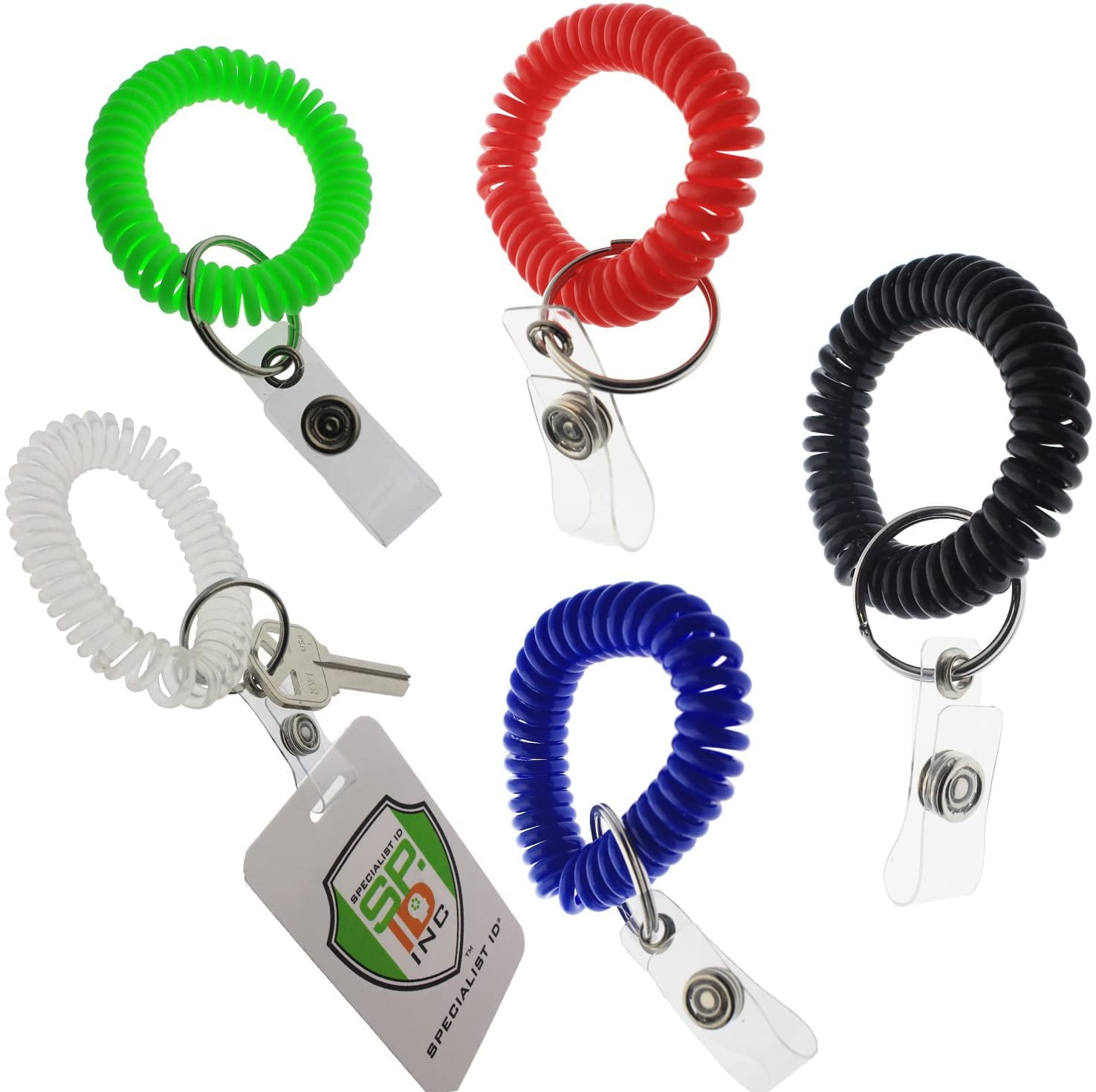5 Pack - Ultimate Wrist Coil Camper Keychains for Work and Play ...