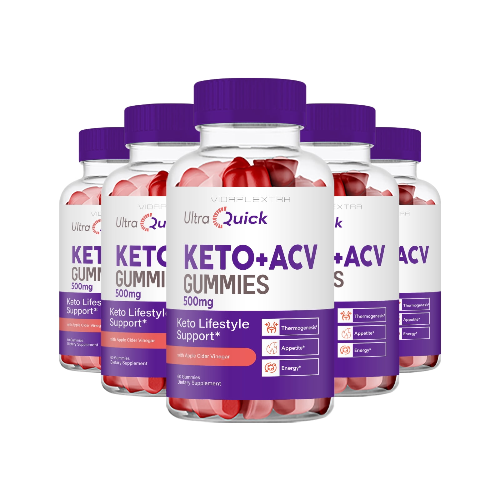 (5 Pack) Ultra Quick - Ultra Quick Keto + ACV Gummies - Walmart.com