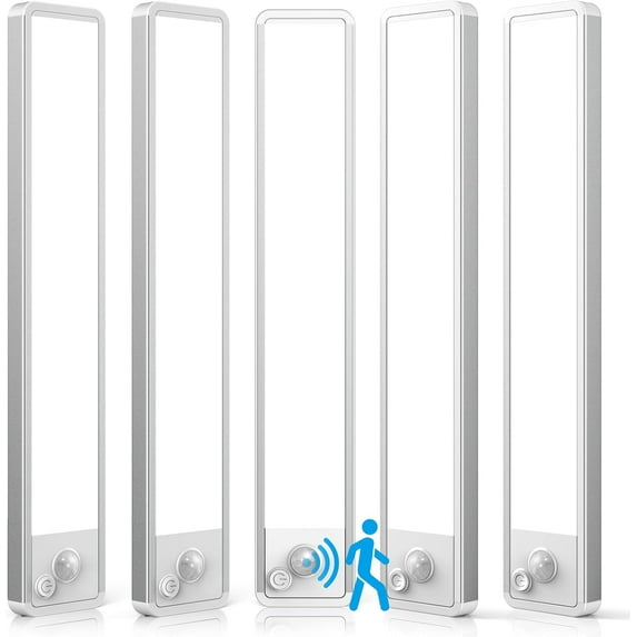 5 Pack Under Cabinet Lighting Wireless 2200maAh Rechar able LED Motion ...