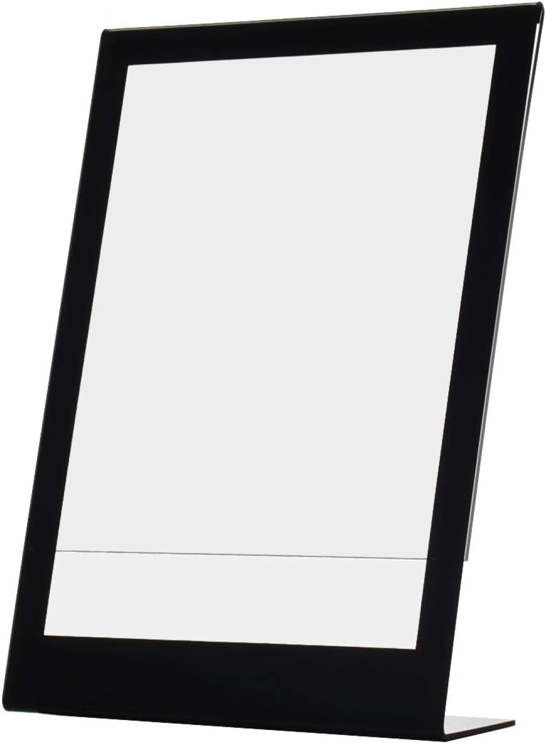 5 Pack Unique 8.5" x 11" Sign Holder with Black Border Slant Back Table ...
