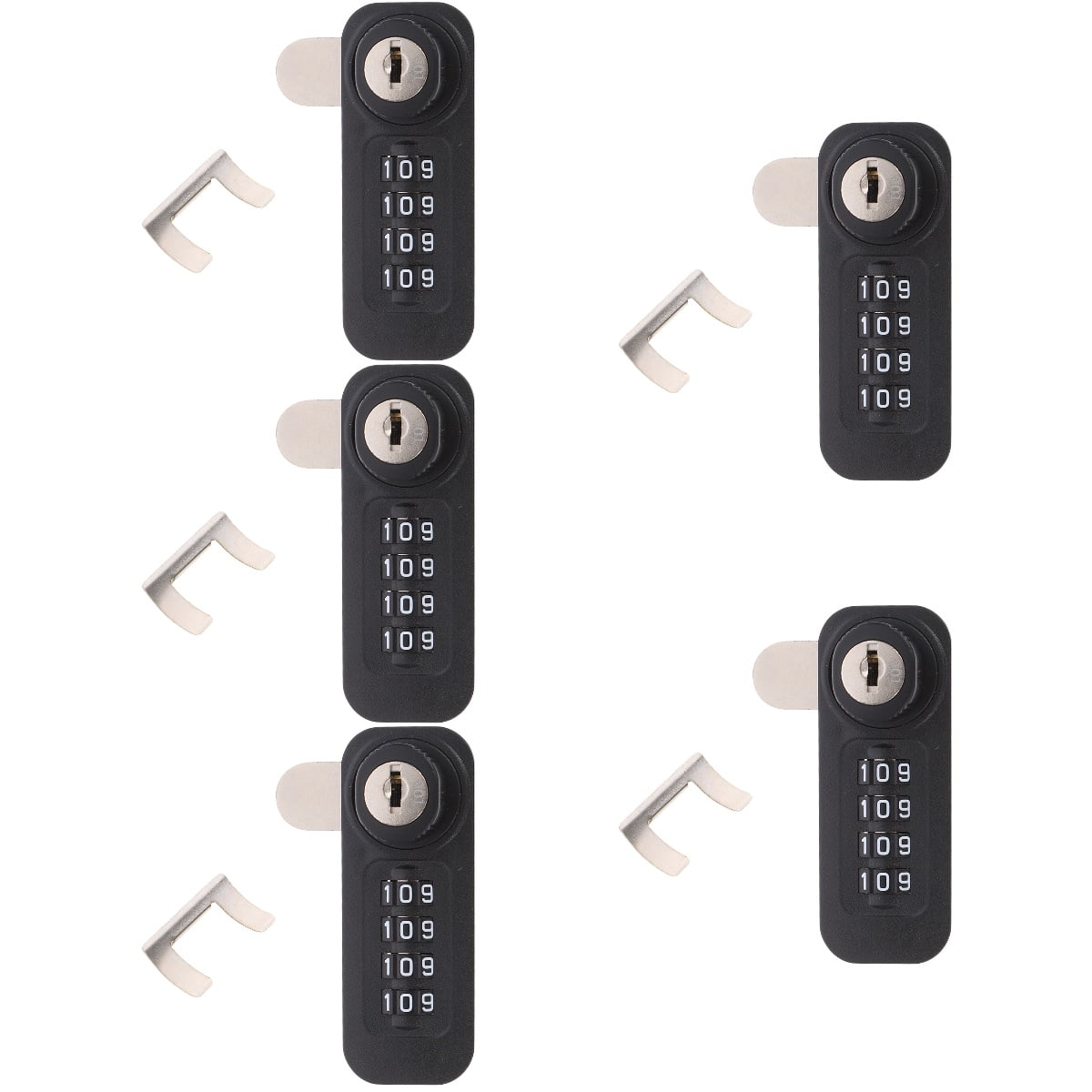 5 Pack Universal 4- Mechanical Password Locker Cam Combination for ...