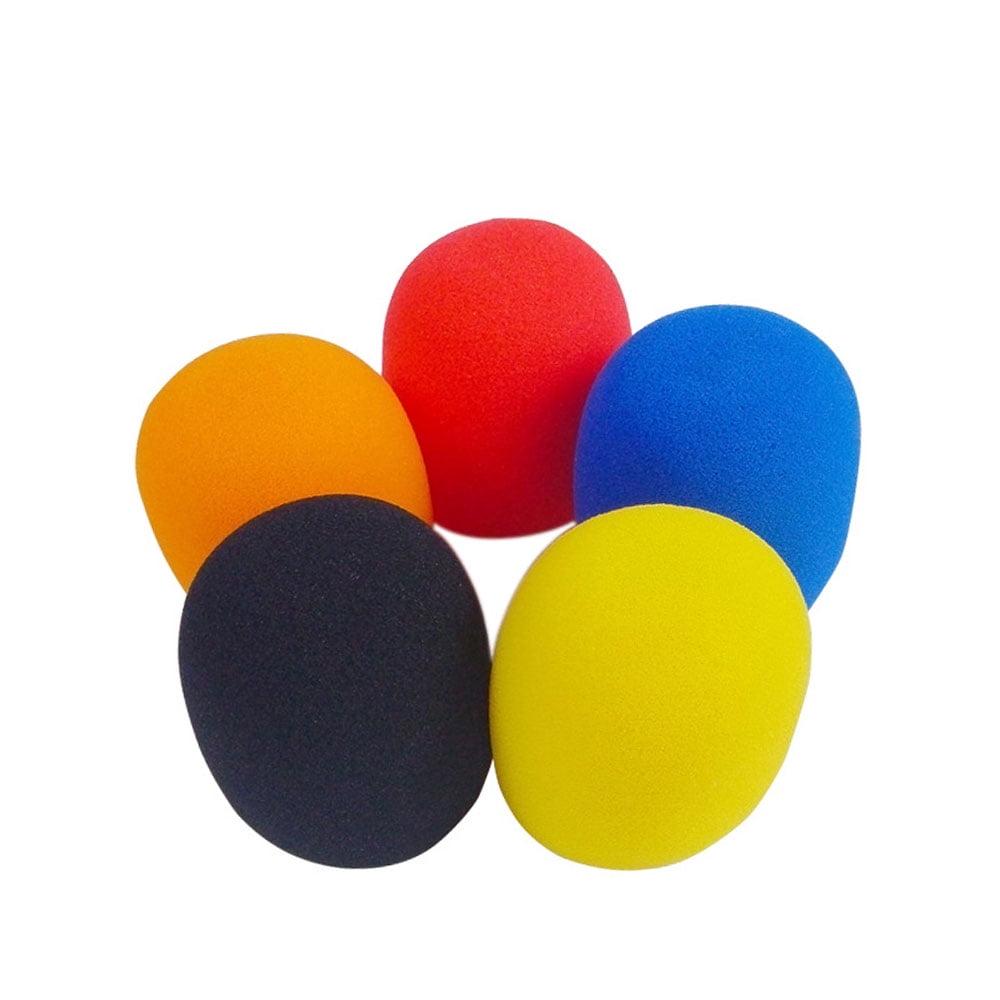 5-Pack Universal Foam Microphone Covers - Handheld Microphone ...
