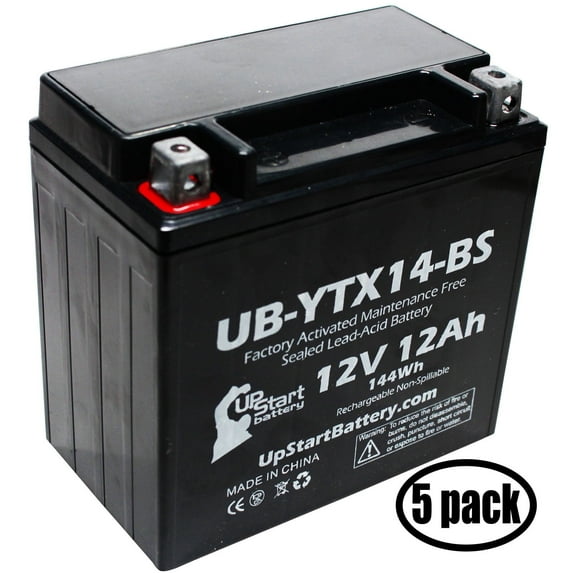 5-Pack UpStart Battery Replacement for 2011 Suzuki DL1000 V-Strom 1000 ...