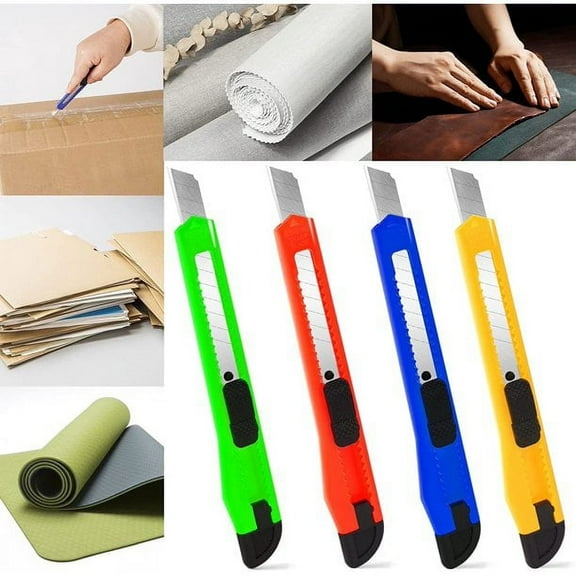 Jiffi Cutter, Small, Flat Utility Knife And Box Cutter, Box Of 12 ...