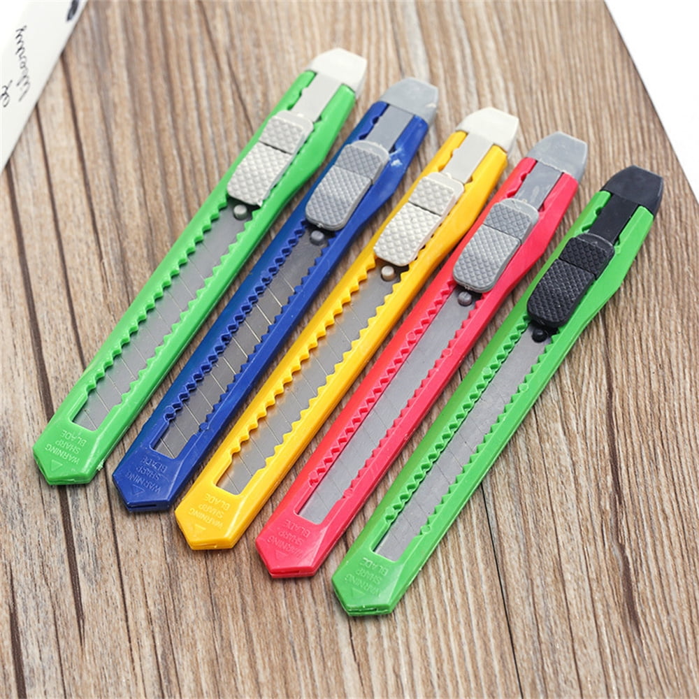 5 Pack Utility Knife Box Cutters Utility Knife Retractable 2 cm Wide ...