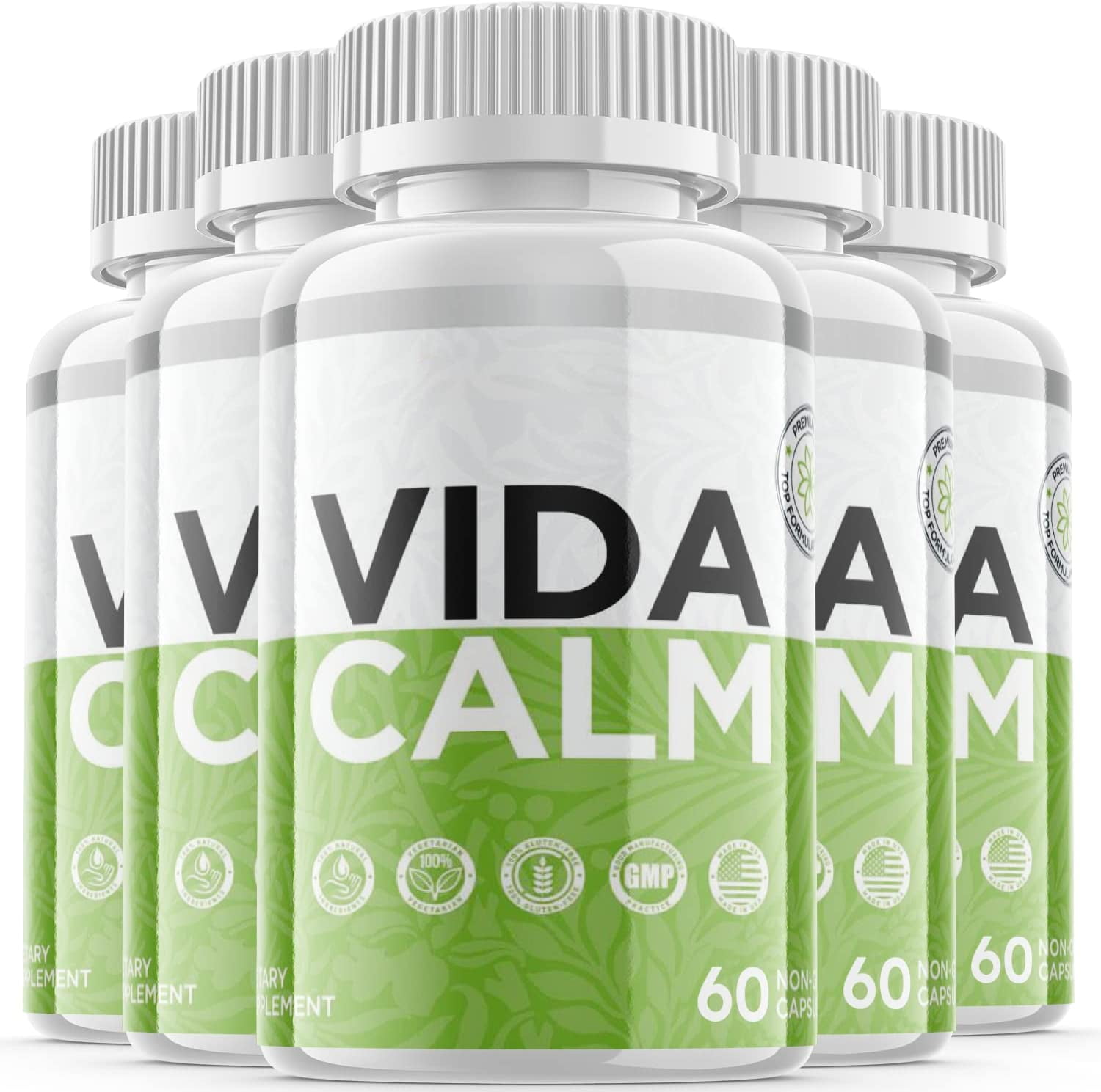 (5 Pack) Vida Calm - Dietary Supplement for Focus, Memory, Clarity ...