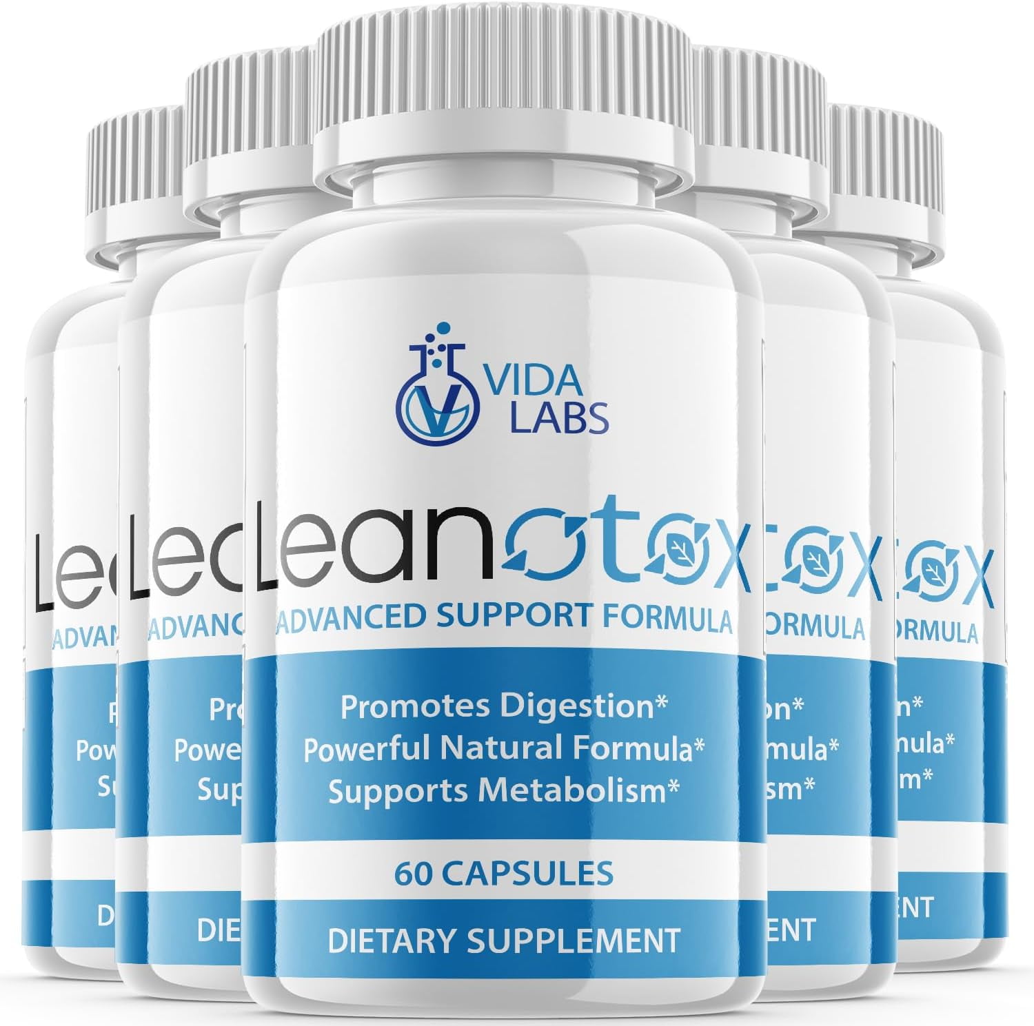 (5 Pack) Vida Labs Leanotox - Keto Weight Loss Formula - Energy & Focus ...
