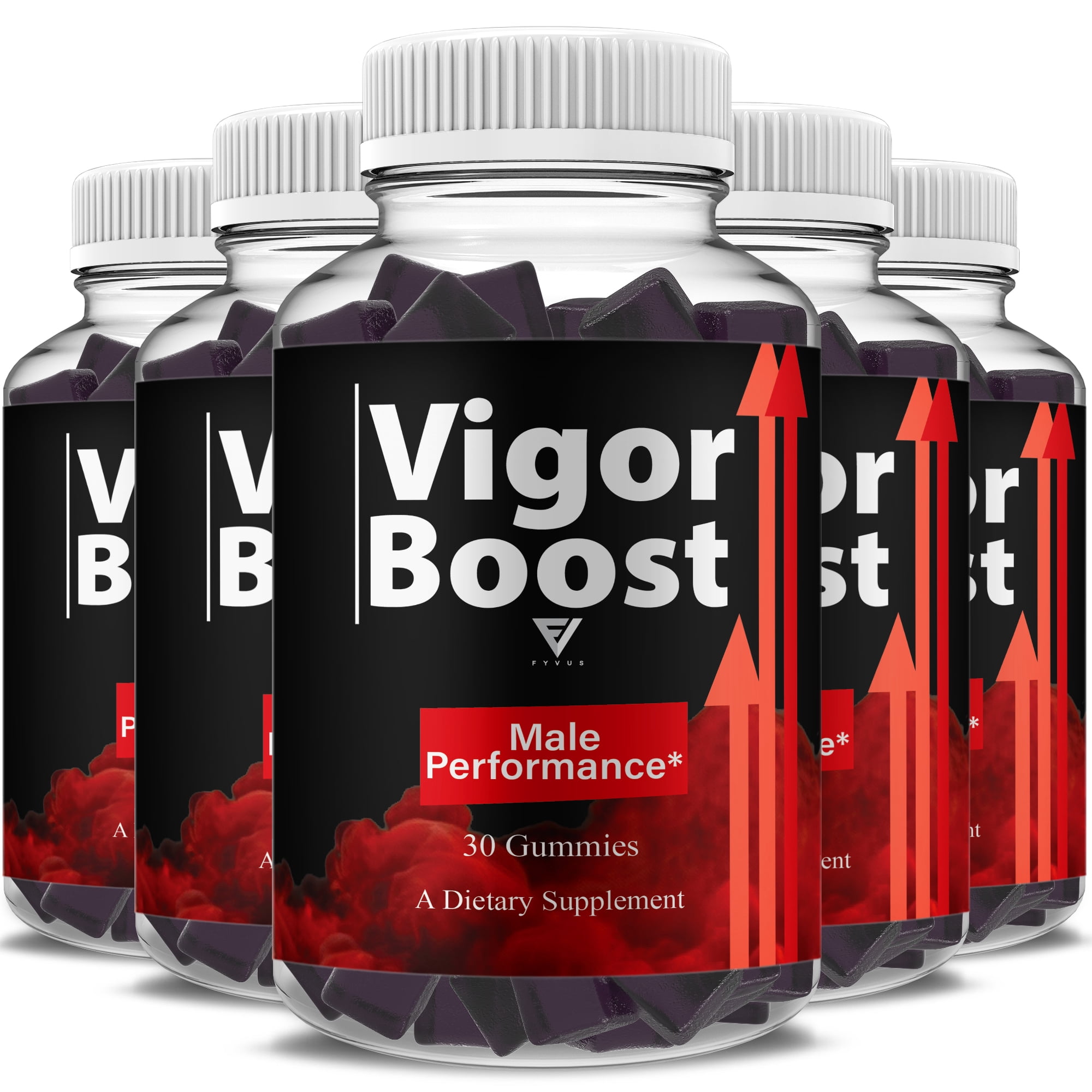 (5 Pack) Vigor Boost Performance Gummies, VigorBoost Premium Gummy (150 ...