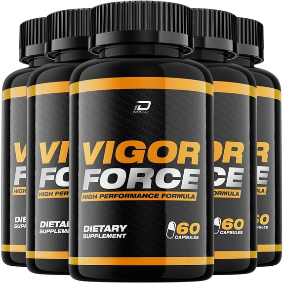 (5 Pack) Vigor Force for Men Capsules, VigorForce Pills, Vigor Force ...