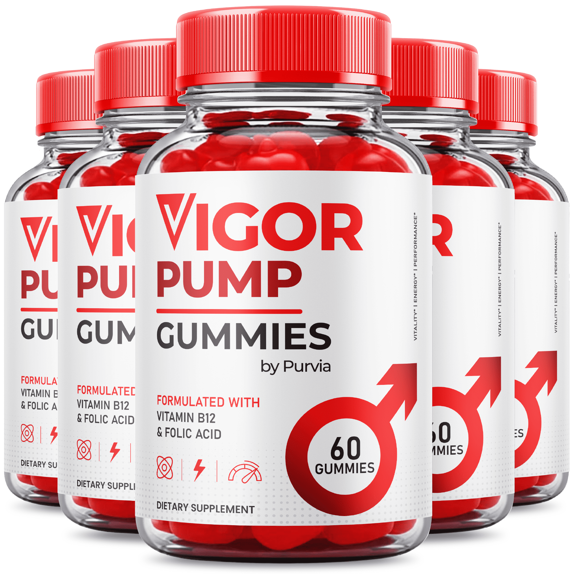 (5 Pack) Vigor Pump Gummies, Vigor Pump Gomitas, VigorPump Advanced ...