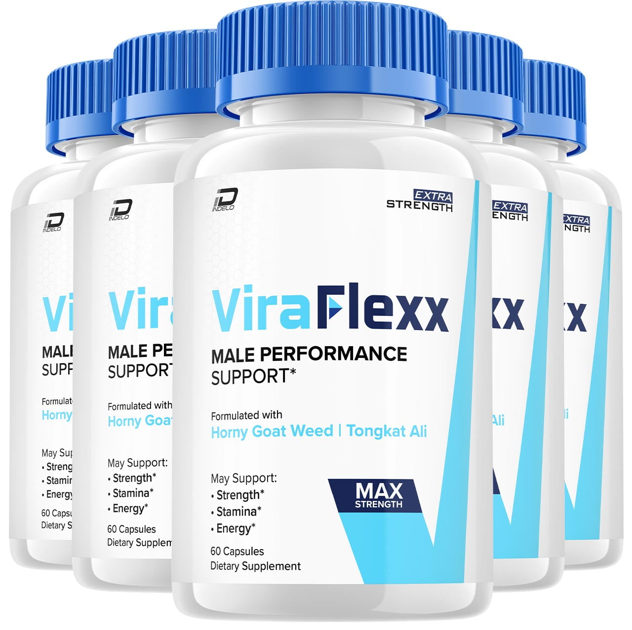 (5 Pack) ViraFlexx for Men Capsules – Advanced All-Natural Dietary Supplement for Men's Health ...