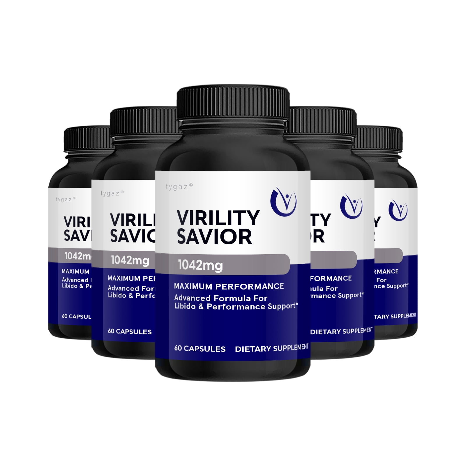(5 Pack) Virility Savior - Virility Savior Advanced Capsules - Walmart.com