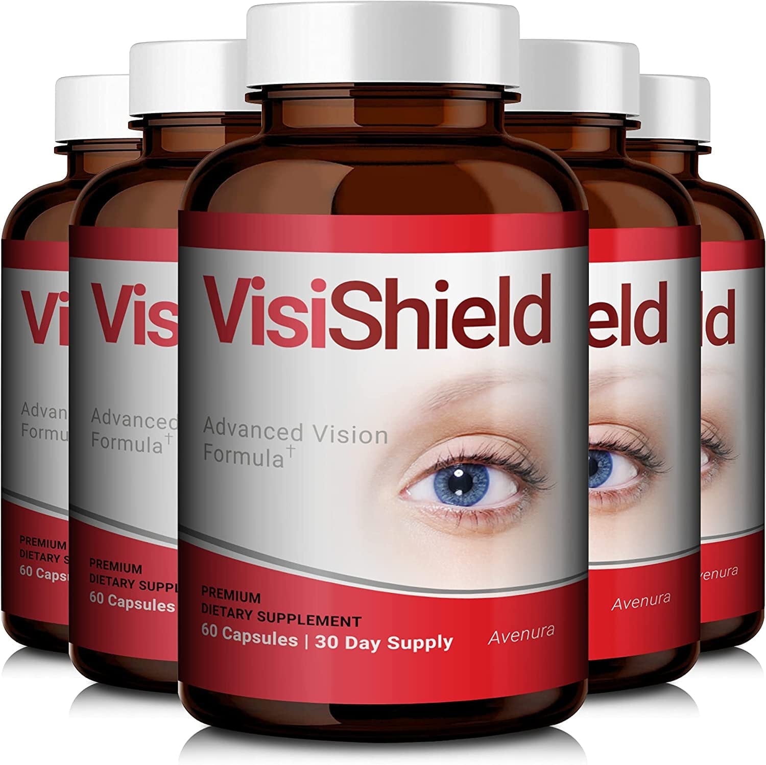 VisiShield Advanced Vision Vitamins, 5 Pack Formula for Clear Eyes ...