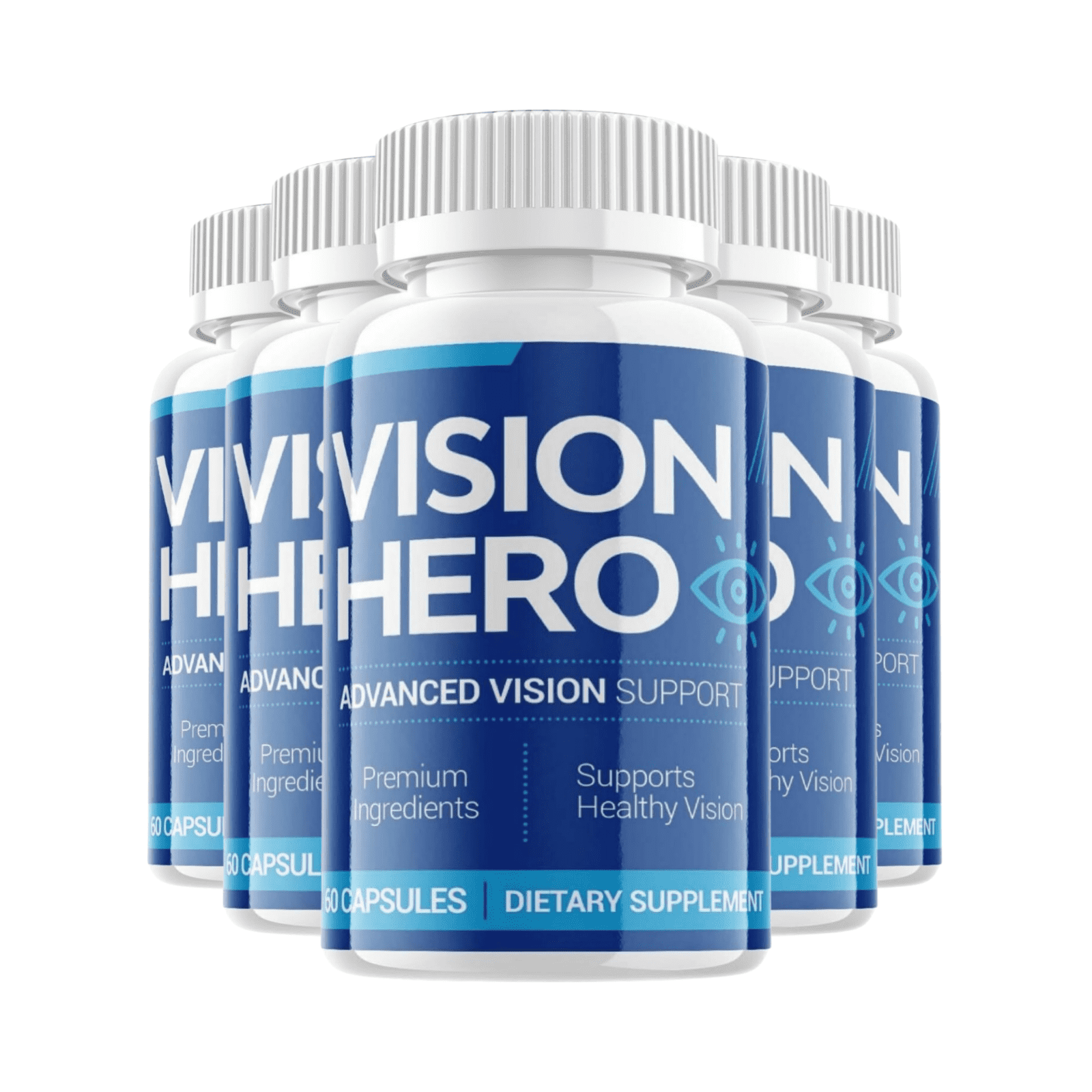 5-Pack Vision Hero Pills- Vision Hero For Eye and Vision Health -300 ...