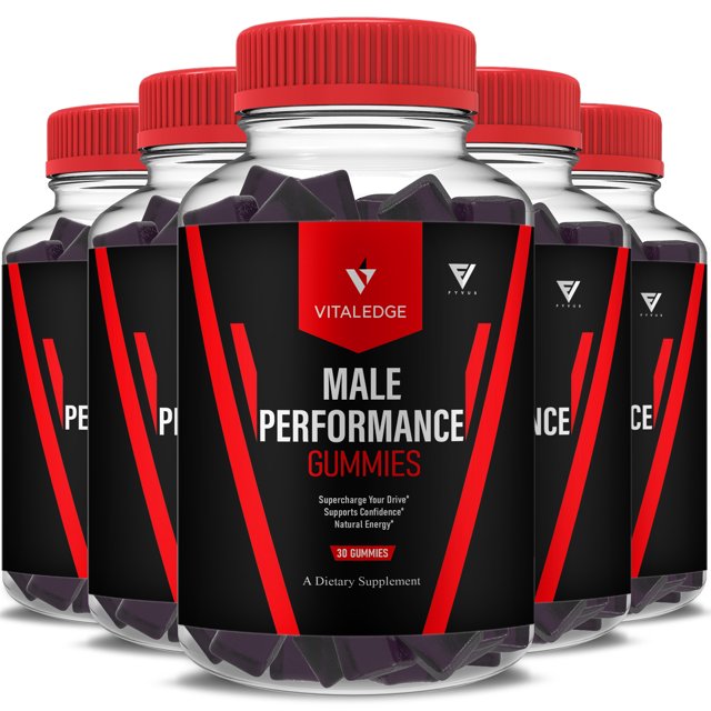 (5 Pack) Vital Edge Performance Gummies, VitalEdge Max Formula (5 Month ...