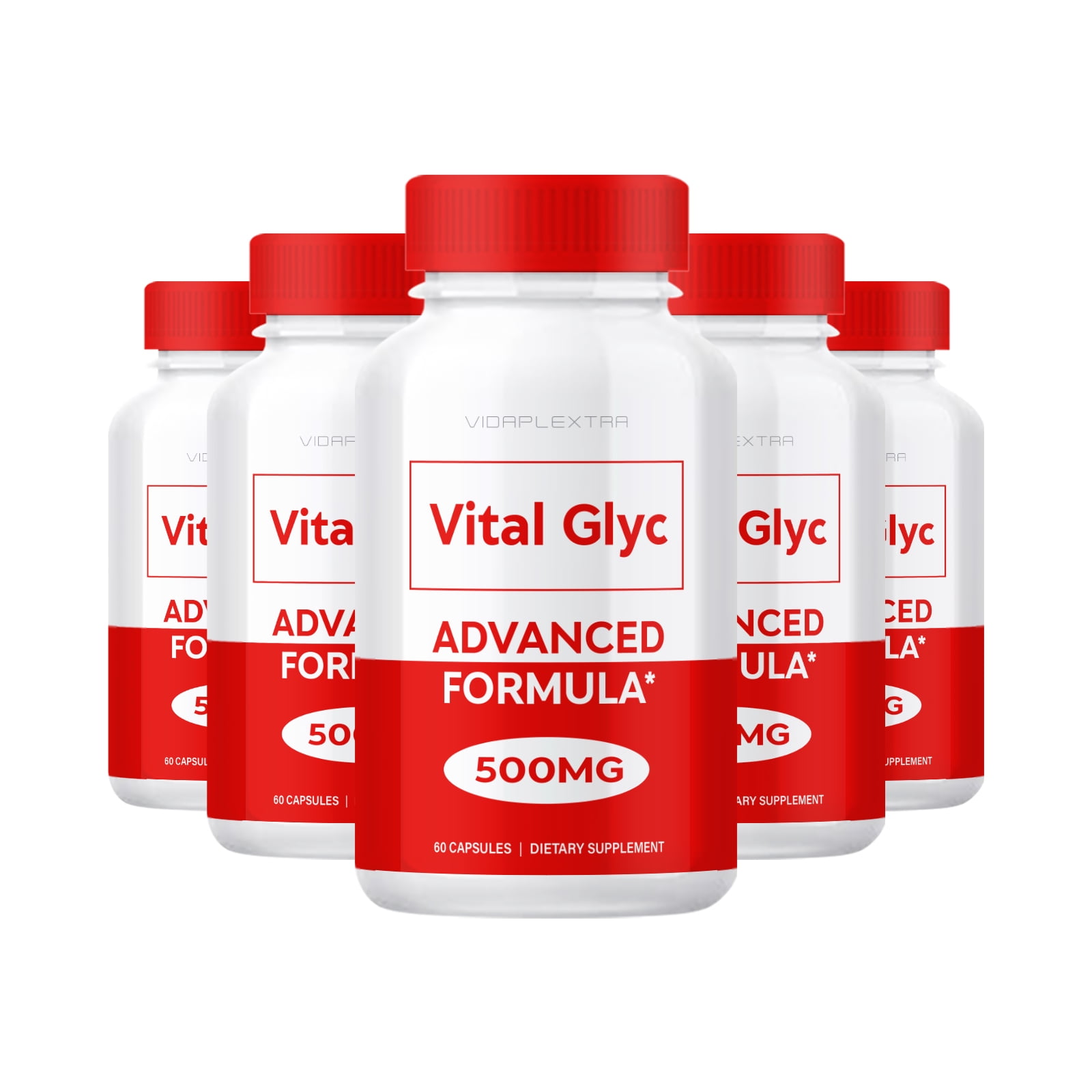 (5 Pack) Vital Glyc Capsules - Vital Glyc Advanced Capsules - Walmart ...