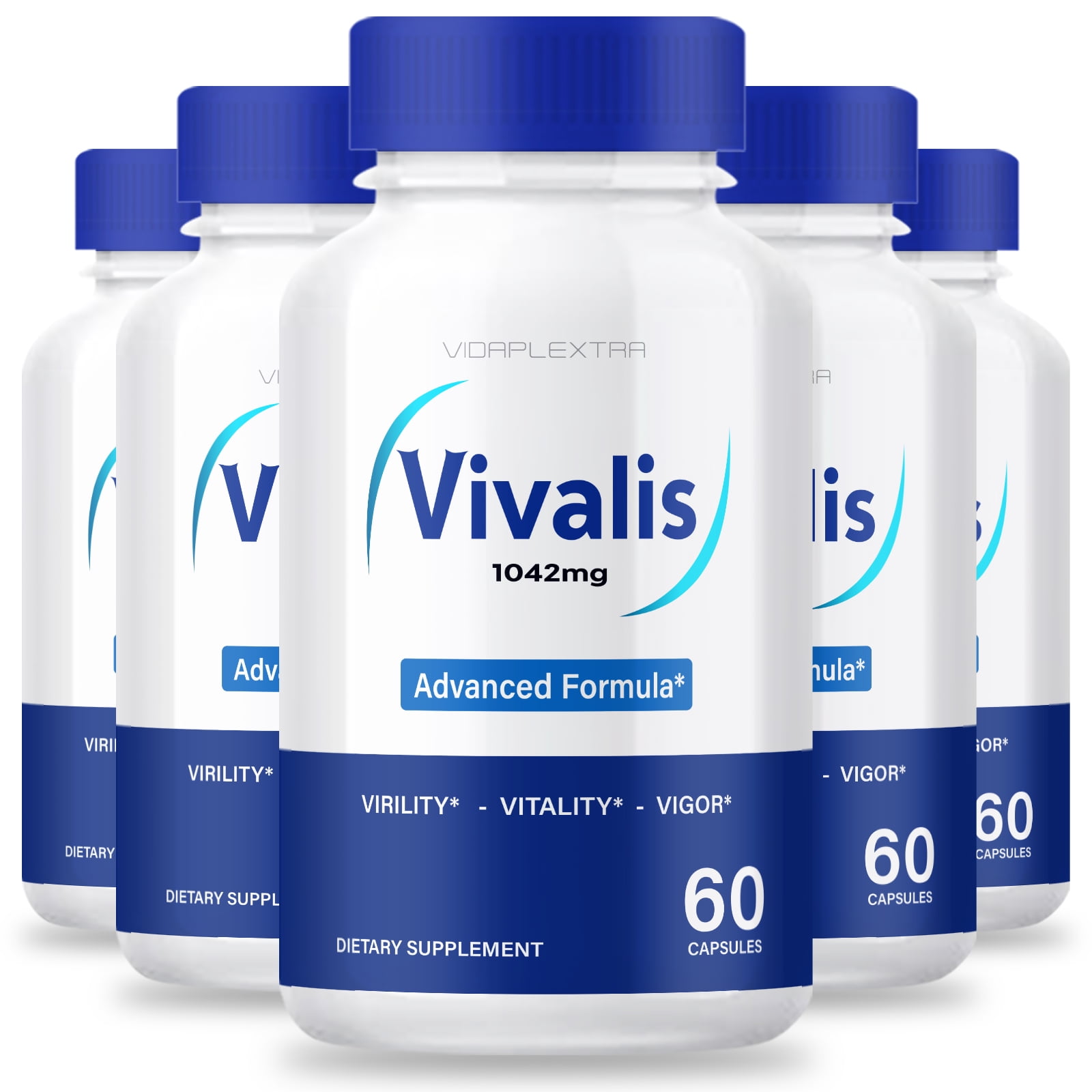 (5 Pack) Vivalis Capsules - Vivalis Male Capsules - Walmart.com