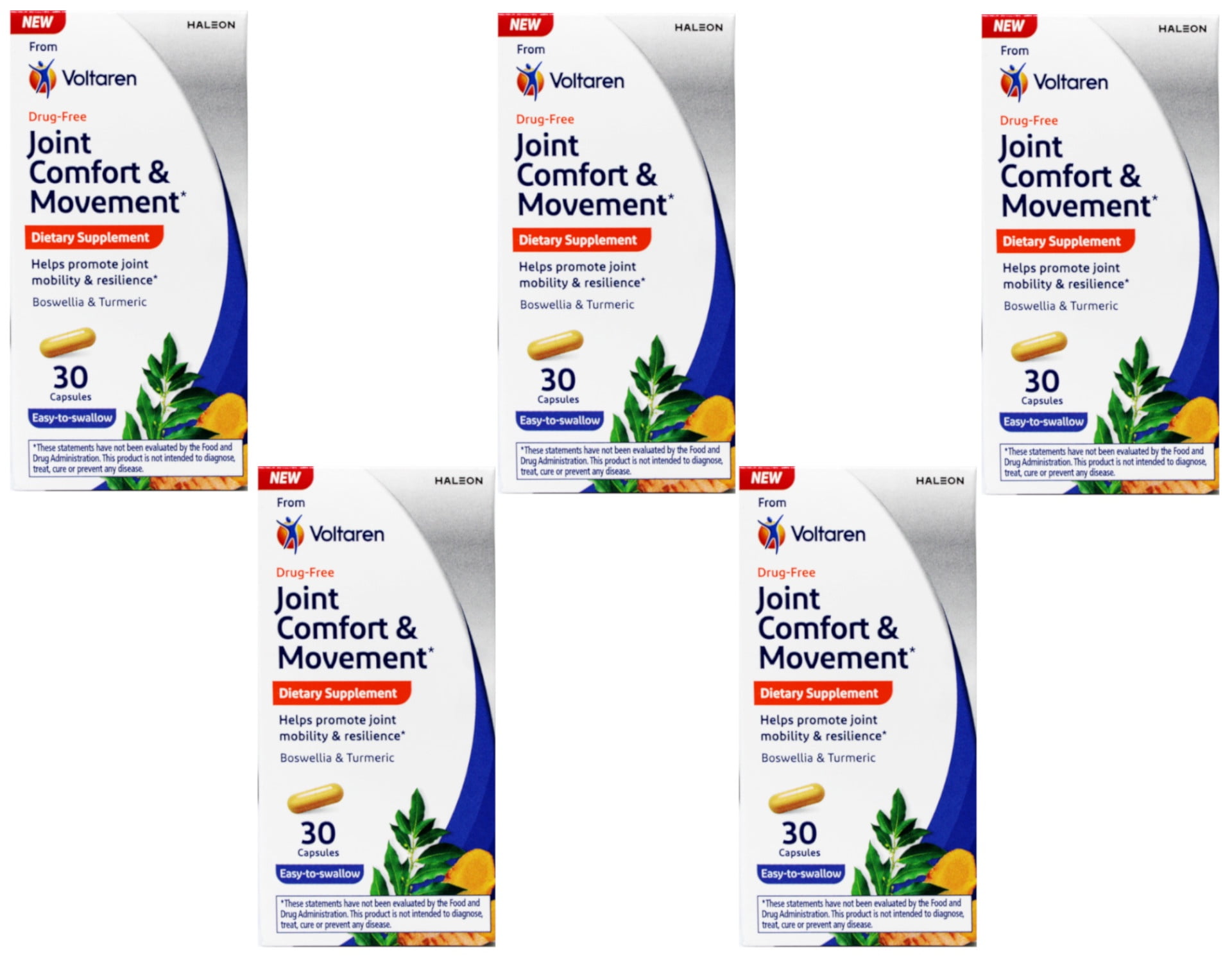 5 Pack - Voltaren Joint Comfort and Movement Dietary Supplement from ...