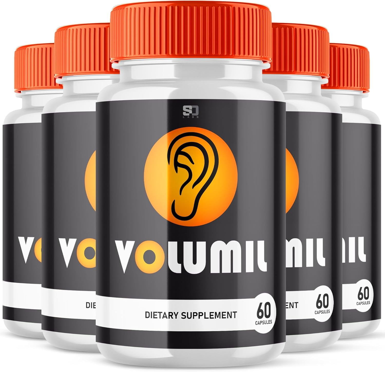(5 Pack) Volumil Tinnitus Supplement for Ringing Ears, Hearing Support ...