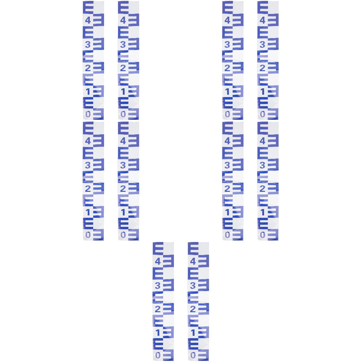 5 Pack Water Level Scale Duct Tape Heavy Duty Adhesive Stickers ...