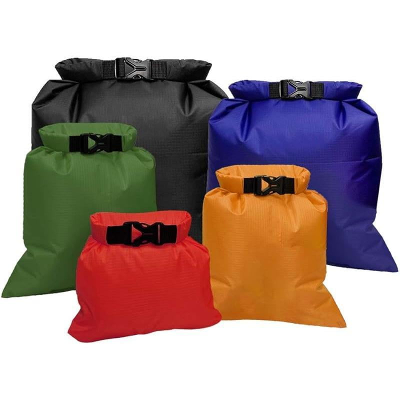 5 Pack Waterproof Dry Sacks, Lightweight Outdoor Dry Bags Ultimate Dry ...