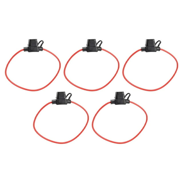 5 Pack Waterproof Inline Fuse Holder 12 Gauge Awg Wire Cut Off Switch ...
