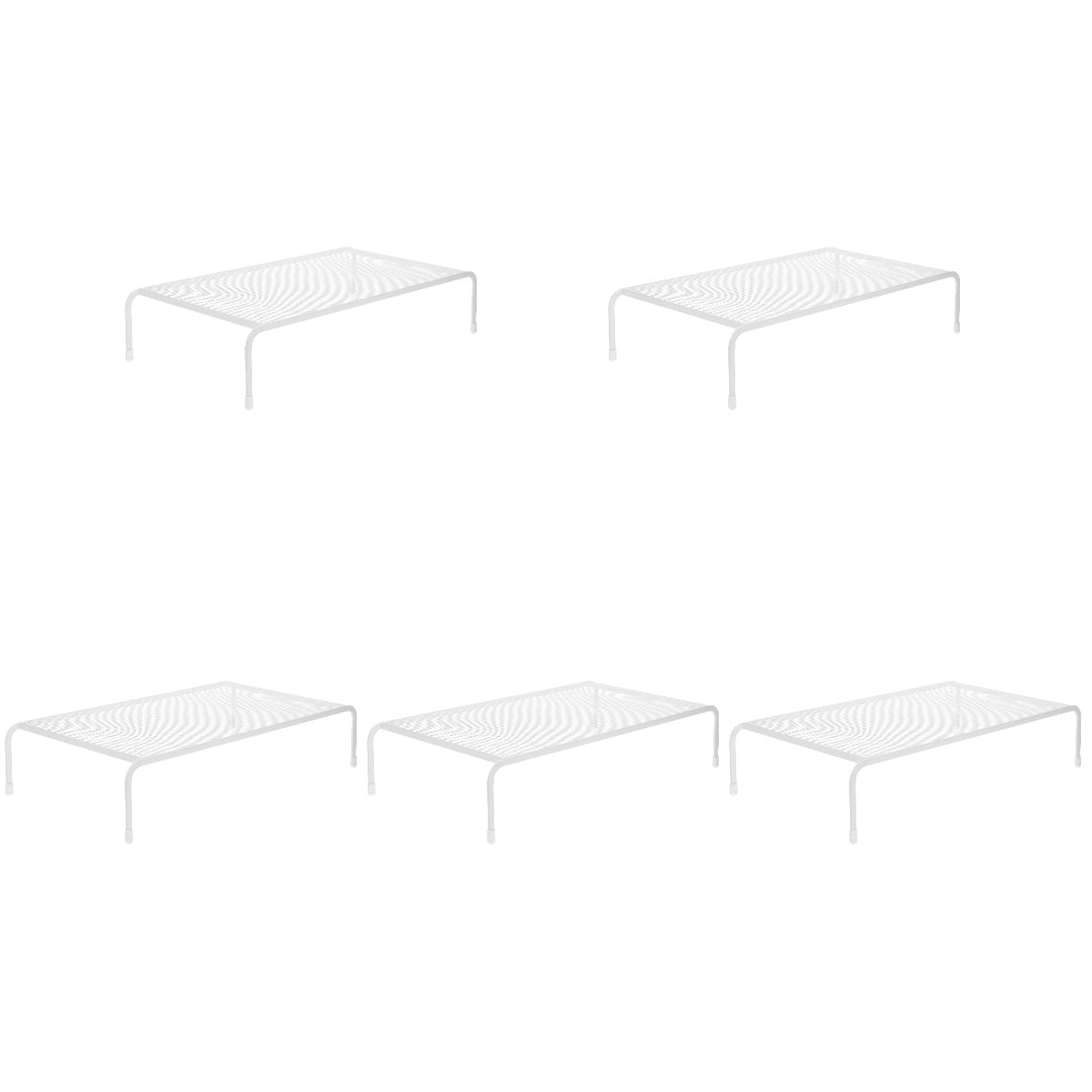 5 Pack White Monitor Stand Riser for Desk with Storage Bracket ...