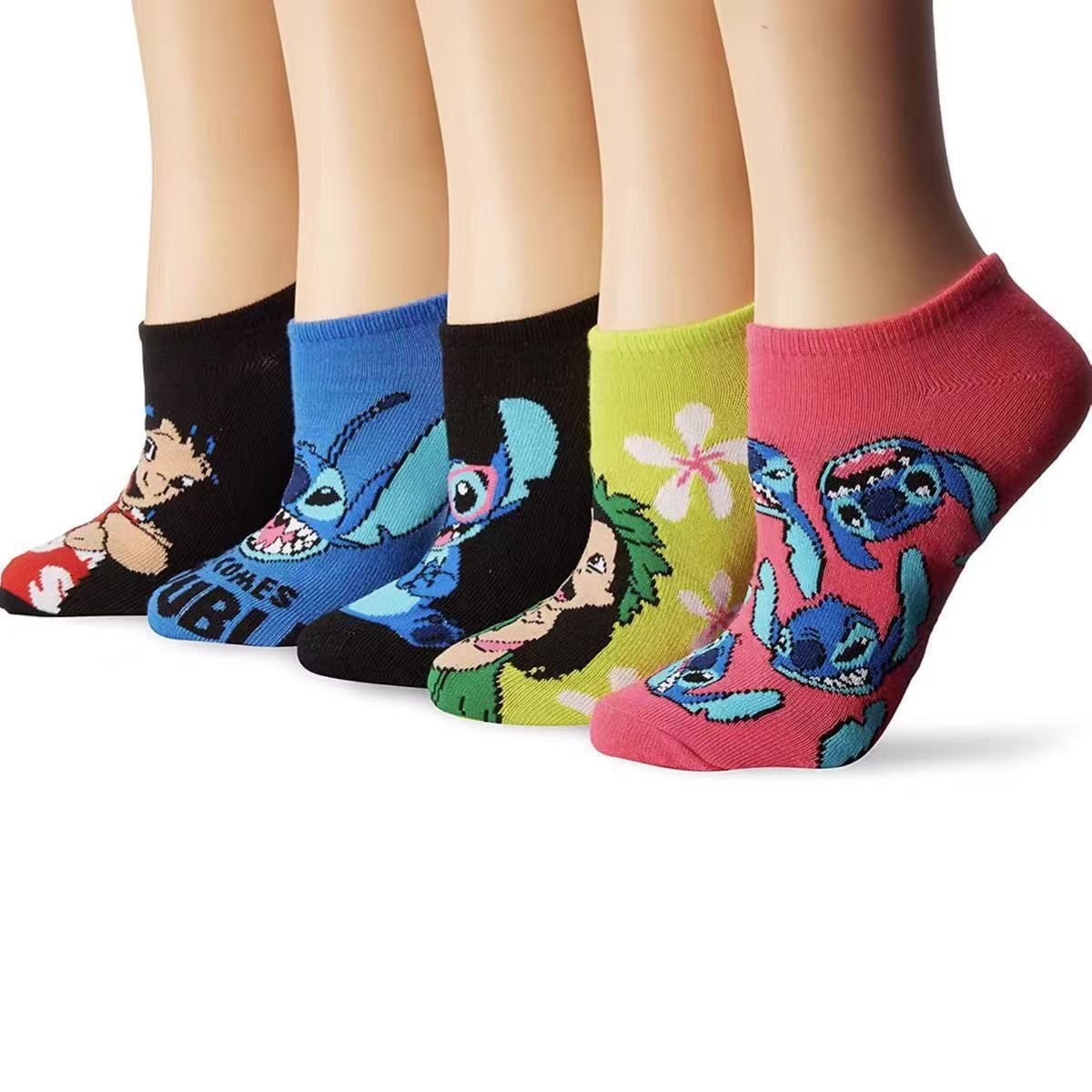 5 Pack Womens Stitch Show Socks Soft and Breathable Socks - Walmart.com