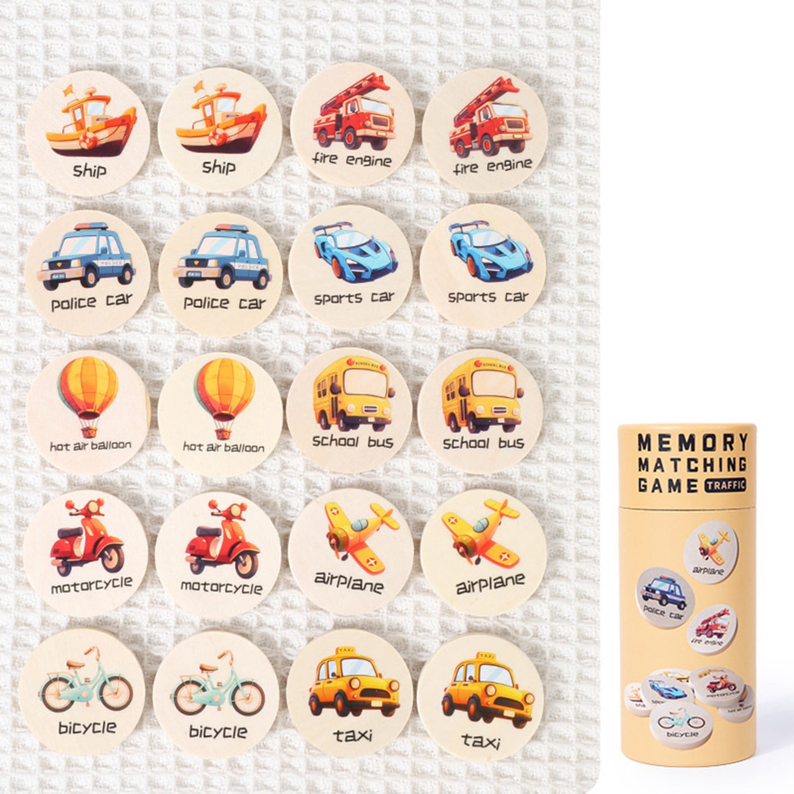 5 Pack Wooden Find Same Games Themes 's Exercise Training Toys Early ...