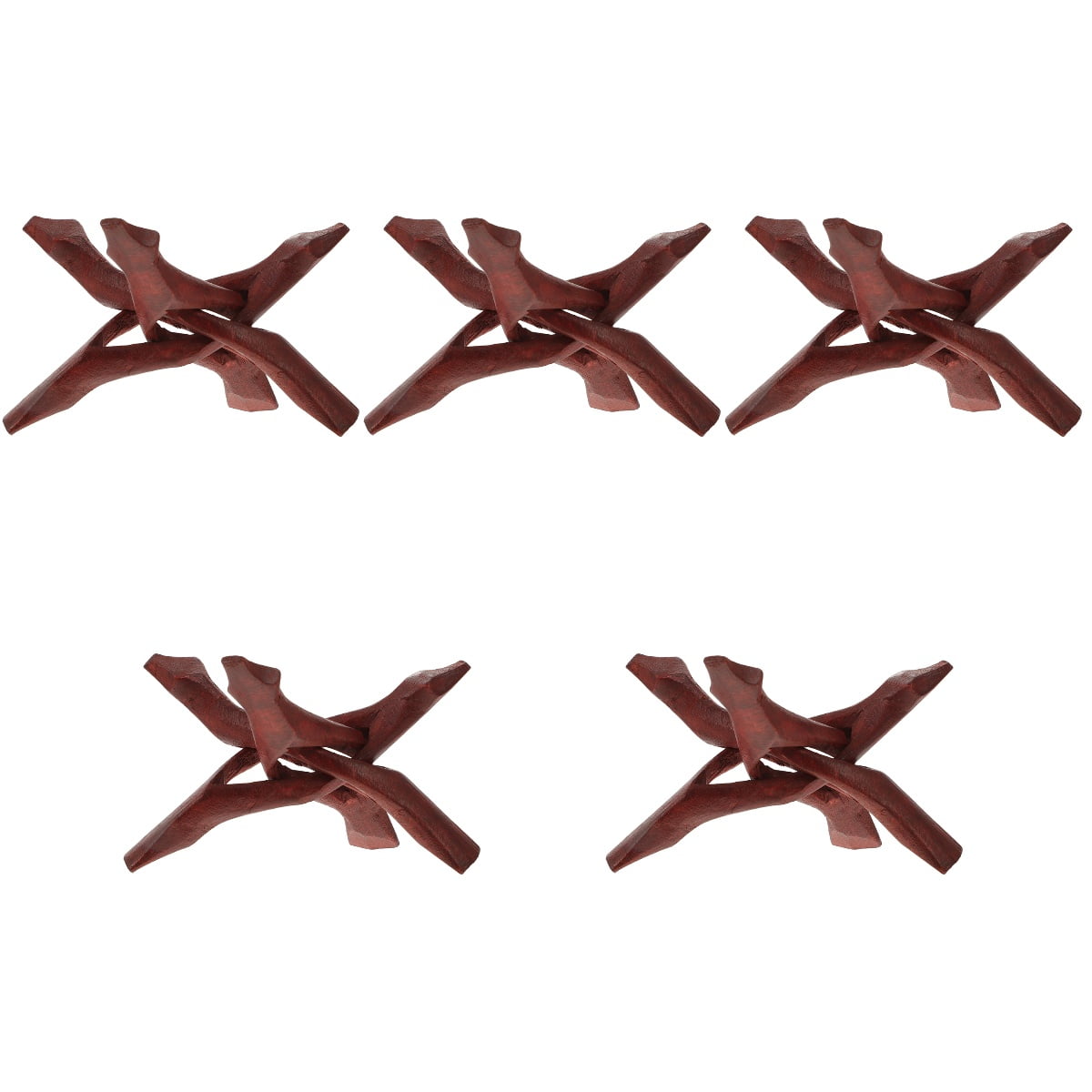 5 Pack Wooden Tripod Display Shelf Tripod Stand Wooden Home Décor ...