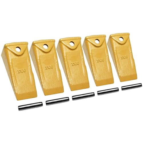 5 Pack X156 Short Bucket Teeth/Bucket Tooth & 5 P156 Roll Pins for Skid ...