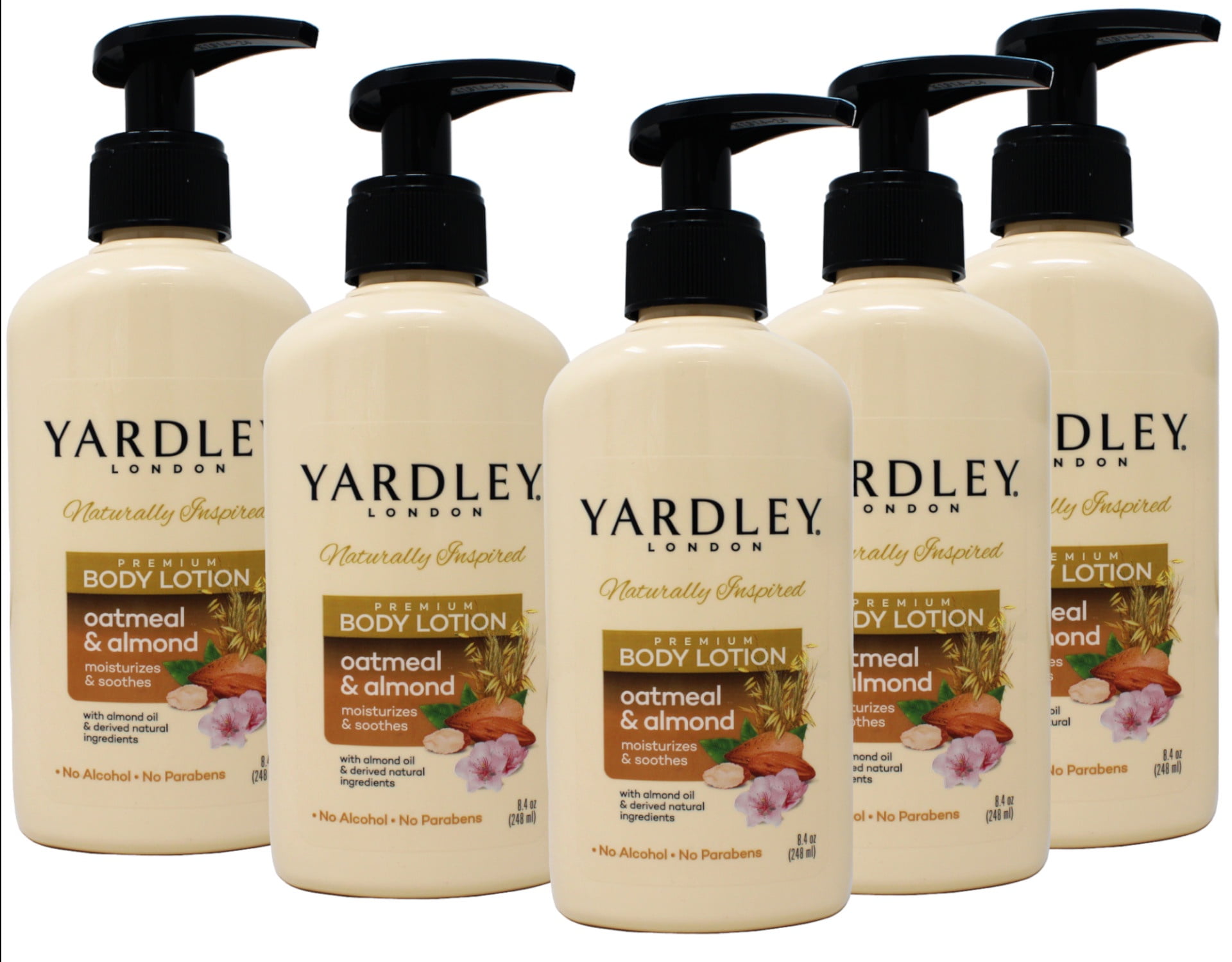 5 Pack - Yardley London Premium Body Lotion Oatmeal and Almond ...