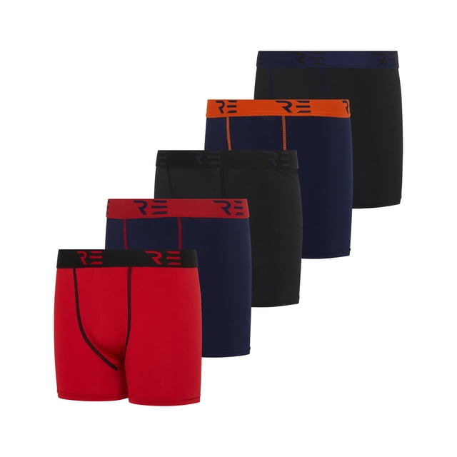 5 Pack: Youth Boys' Compression Shorts - Performance Boxer Briefs ...