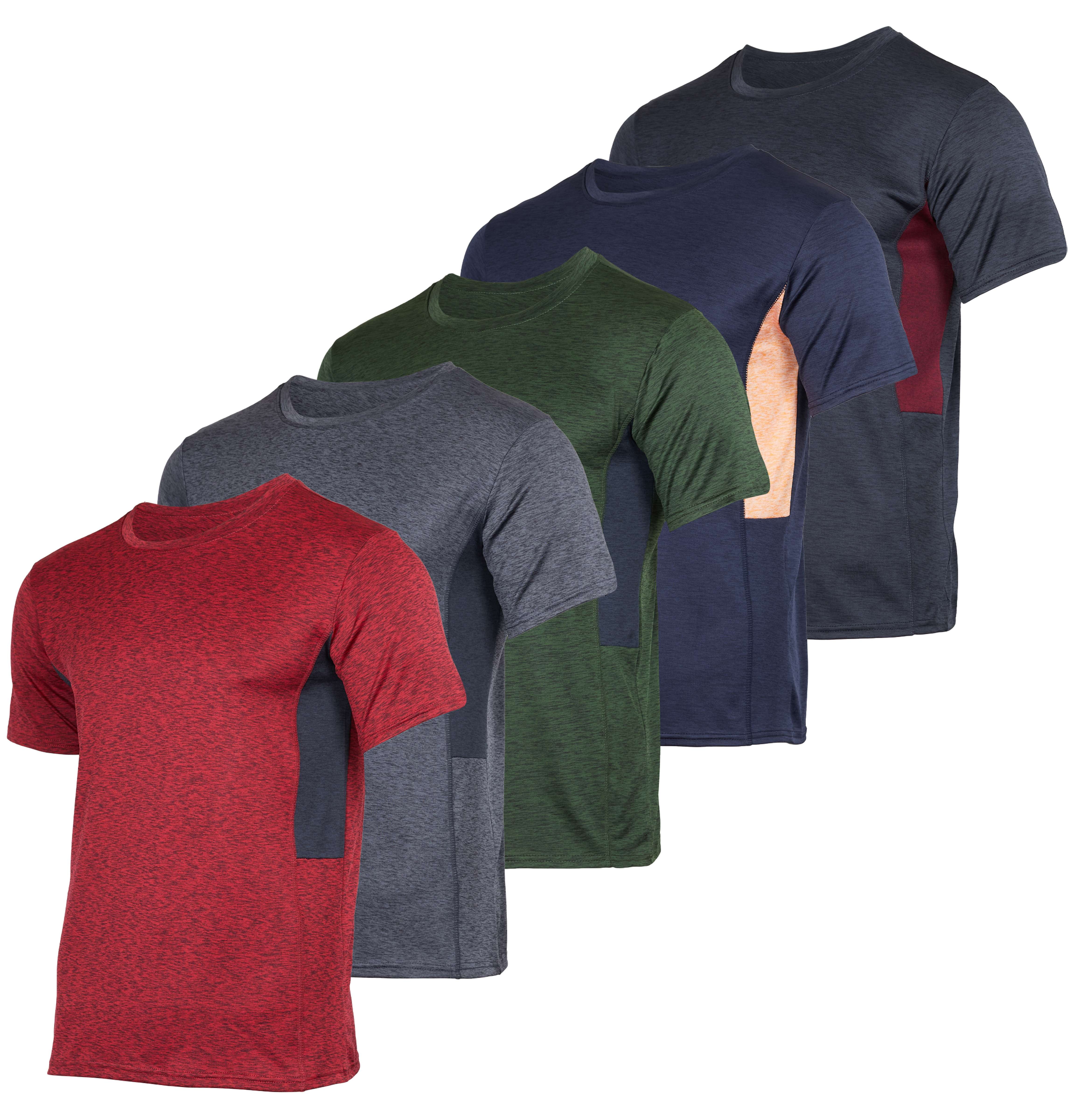 Real Essentials 5 Pack: Youth Dry-Fit Wicking Active Athletic ...