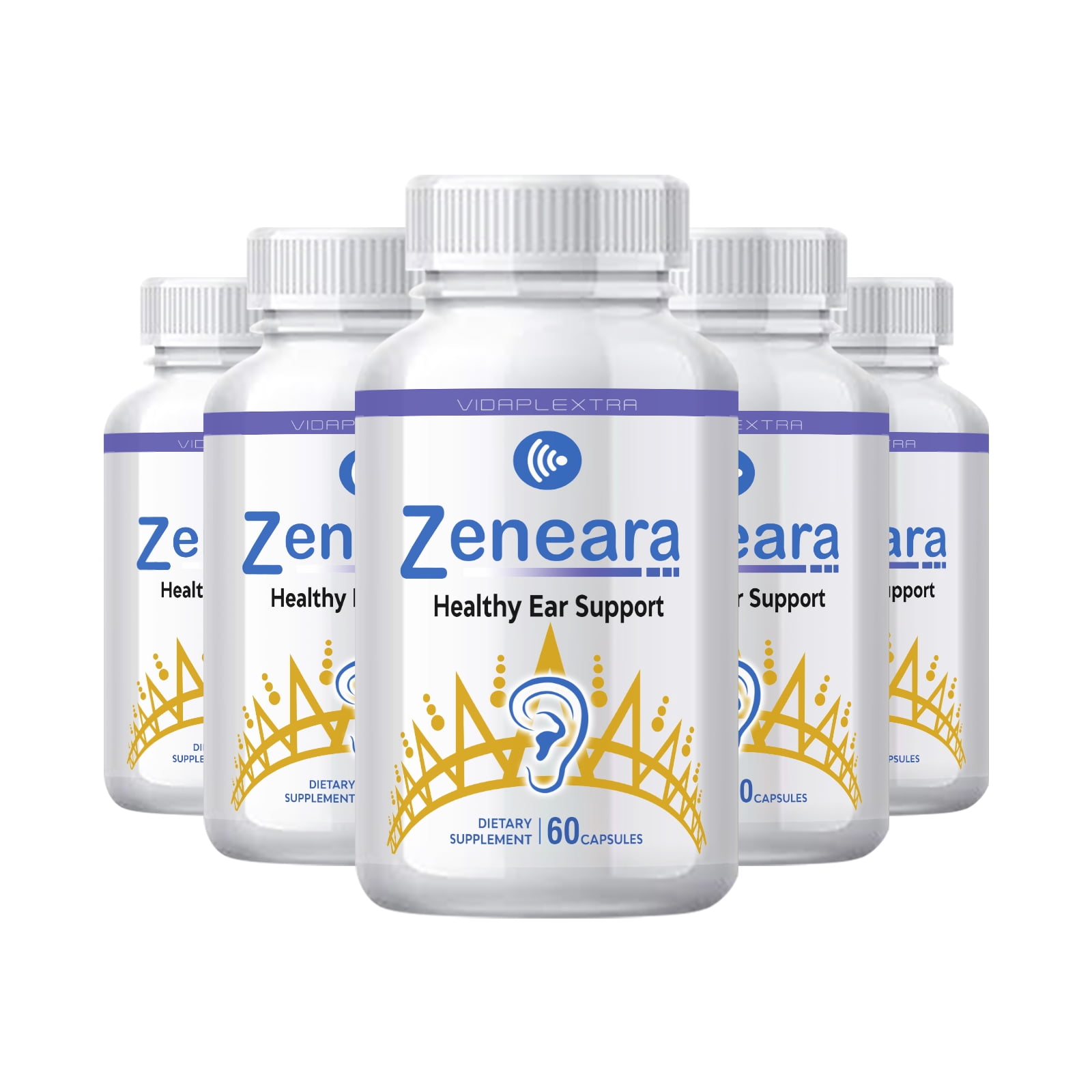 (5 Pack) Zeneara - Zeneara Ear Support Supplement - Walmart Business ...