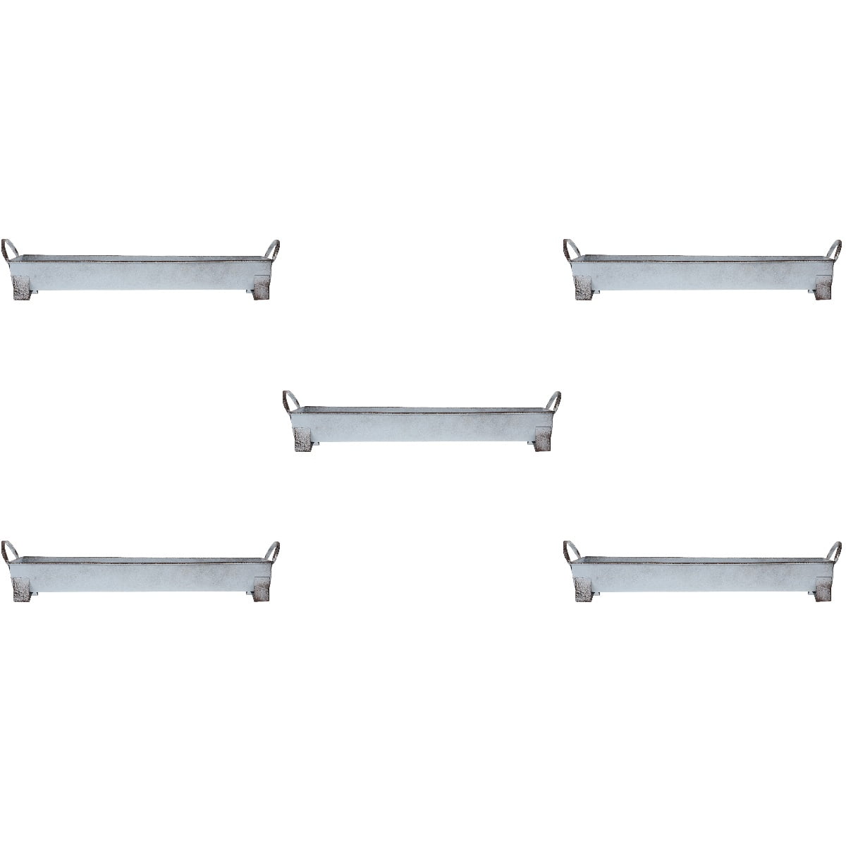 5 Pack Zinc Troughs over Strip Storage Pot 55.00X12.00X11.00CM ...