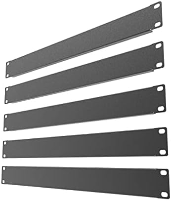 5 Pack of 1U Blank Panel - Metal Rack Mount Filler Panel for 19in ...