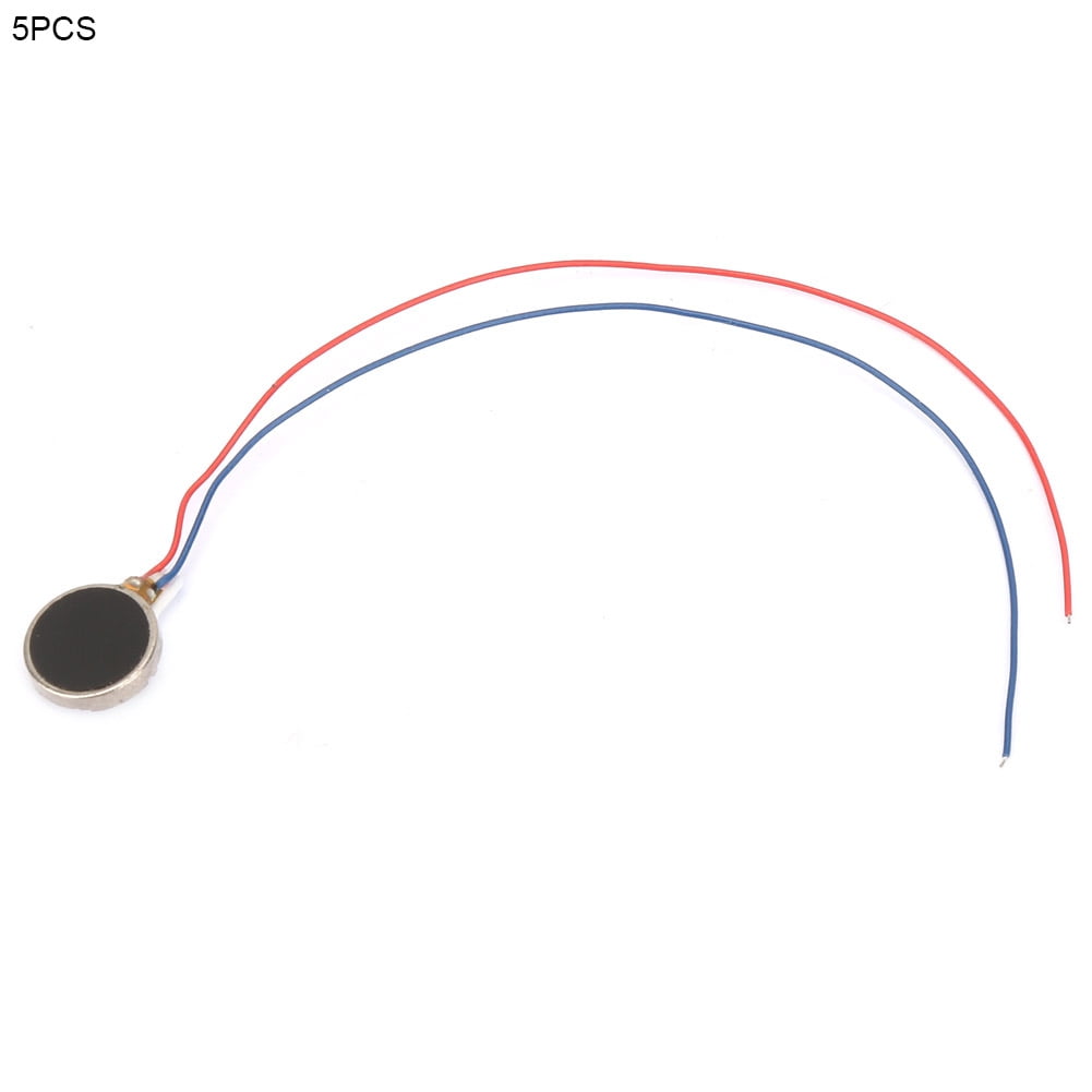 5-Pack of 3V 80mA Flat Coin Vibrating Motors for Pagers & Cell Phones ...