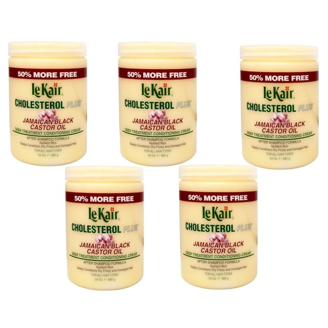 5 Pack of LeKair Cholesterol Plus + JBCO - Deep Treatment Conditioning ...
