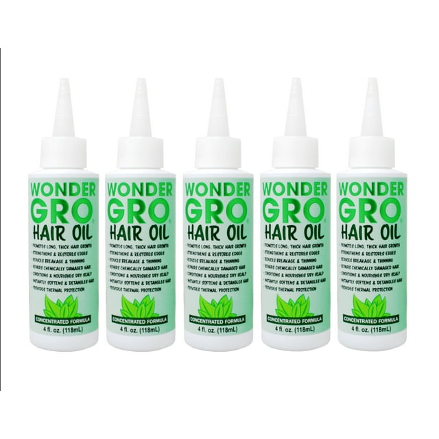 5 Pack of Wonder Gro Hair Growth Oil 4 Ounce - Walmart.com