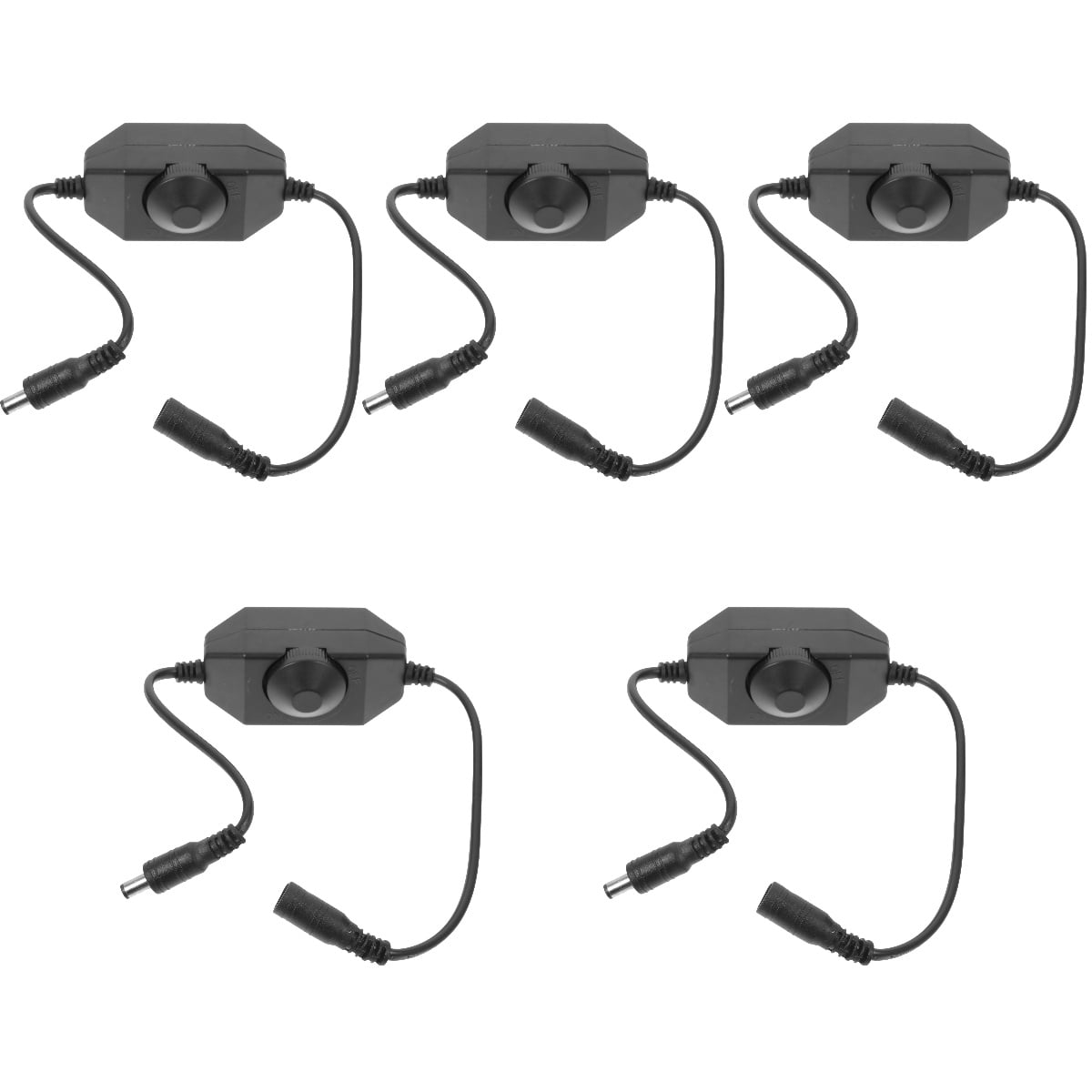 5 Pack off Light Modulator Dimmer Rotated Single Color LED Strip ...