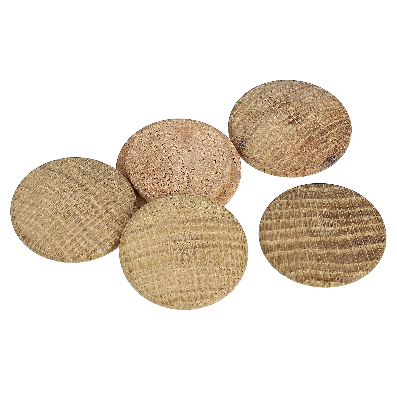 5 Packs 1.18 x 1.38 Inch Wood Hole Plugs, Wood Pocket Button Plug for ...