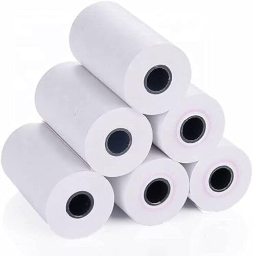 (5 Packs of 10 Rolls) 2 1/4 x 55 thermal paper rolls (50 Rolls ...