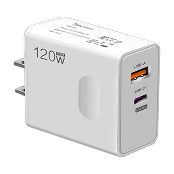 5 Packs 120W Fast Charger Block with USB C & USB Ports, PD QC5.0 Wall ...
