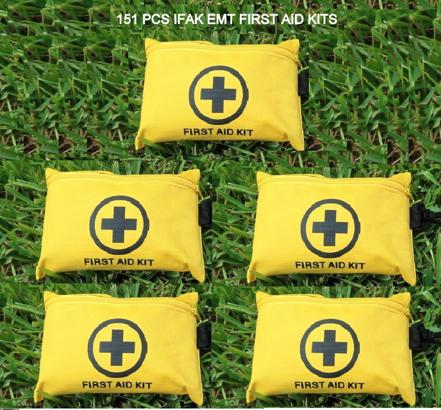 5 Packs 151 Pcs First Aid Kits Small For Survival Emergency Medical ...