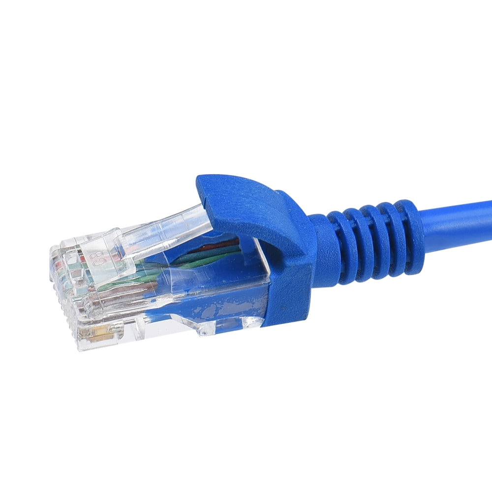 5 Packs 18M Blue CAT5e Ethernet Cable High Speed Internet LAN Network ...