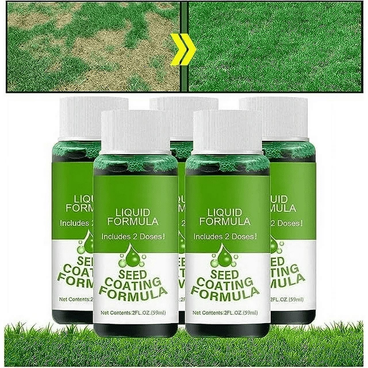 5 Packs 59ml Hot Liquid Seeding Grass Lawn Green Spray Device Seed Care ...