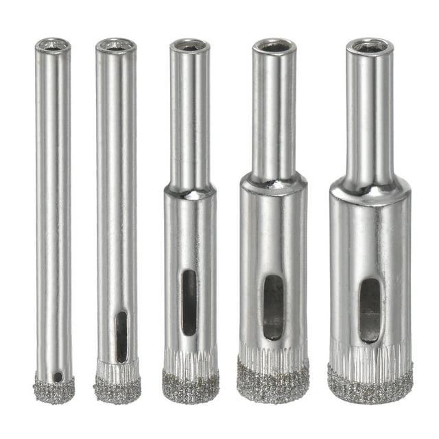 5 Packs 5mm 6mm 8mm 10mm 12mm Diamond Drill Bit Hollow Drill Hole Saw ...