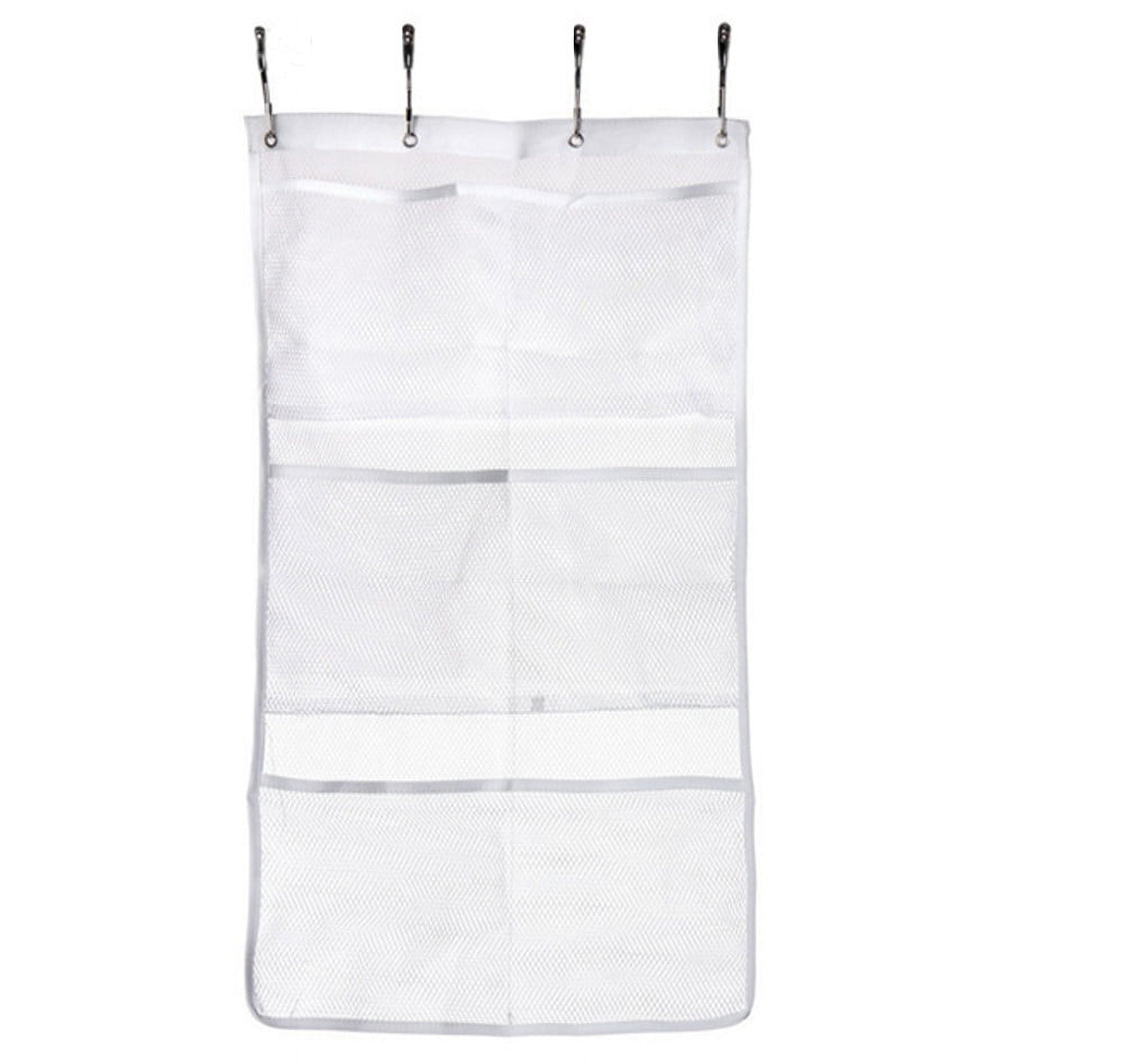 5 Packs 6 Pocket Shower Caddy Hanging Mesh Organizer with Hooks for ...