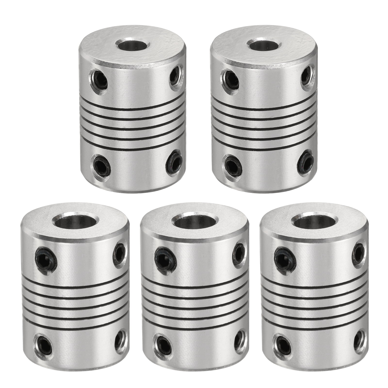 5 Packs Aluminum Alloy Shaft Coupling 5mm to 7mm, Flexible Coupling ...